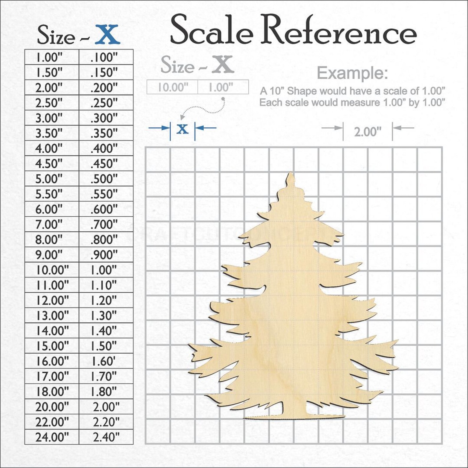 Pine Tree Evergreen - Laser Cut Unfinished Wood Cutout Craft Shapes - Etsy
