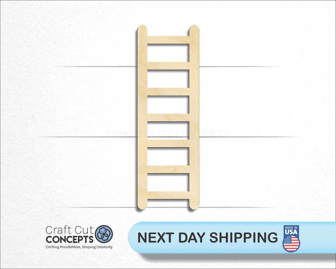 Ladder - Laser Cut Unfinished Wood Cutout Craft Shapes - Etsy