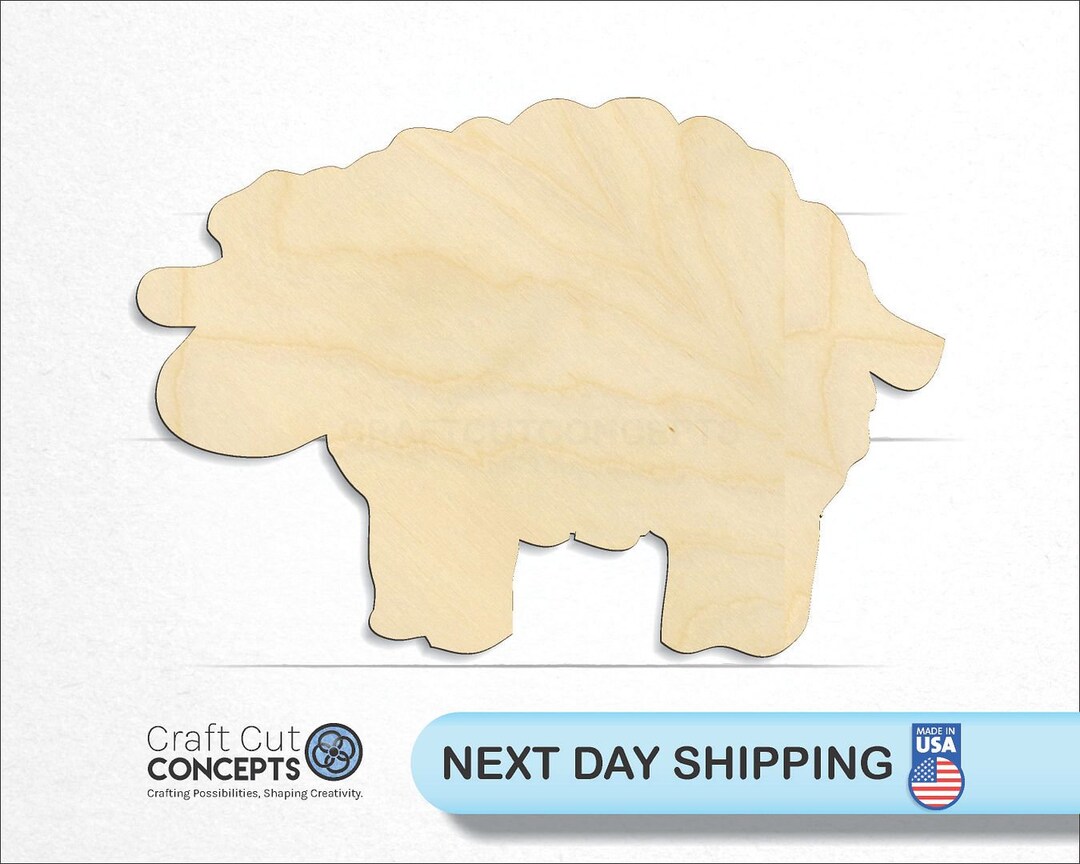 Cartoon Sheep - Laser Cut Unfinished Wood Cutout Craft Shapes - Etsy