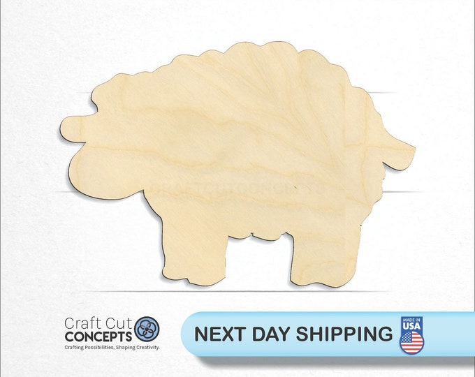Sheep Wood Cutout, Sheep Crafting Shape, Farm Animal Cutout Shape for ...