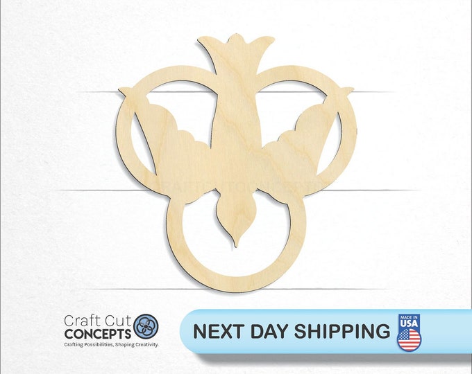 Trinity Dove Holy Spirit Religious Laser Cut Unfinished Wood Cutout ...