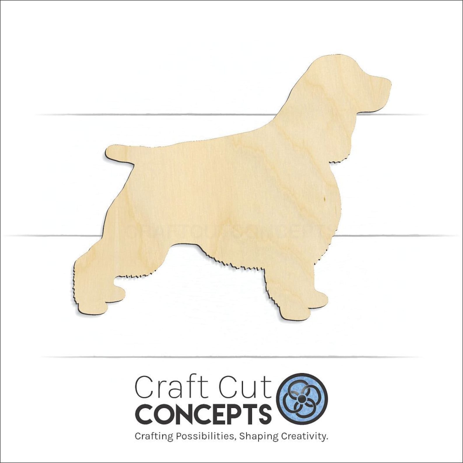 English Springer Spaniel Dog - Laser Cut Unfinished Wood Cutout Craft ...