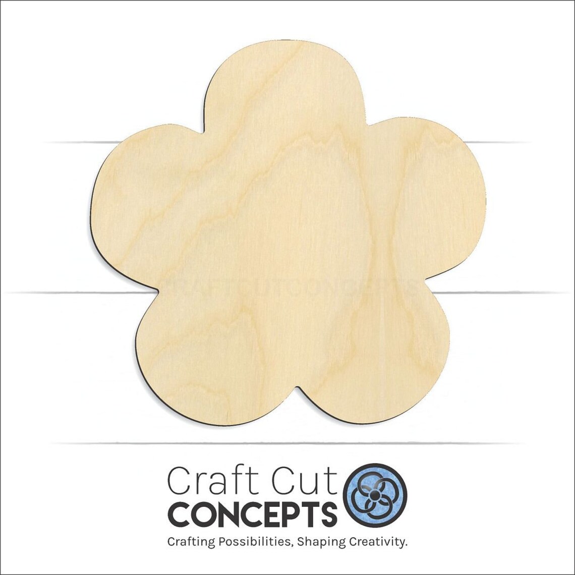 Simple Flower - Laser Cut Unfinished Wood Cutout Craft Shapes - Etsy