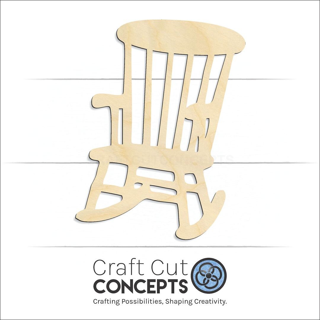 Rocking Chair - Laser Cut Unfinished Wood Cutout Craft Shapes - Etsy