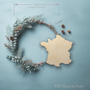 France - Laser Cut Unfinished Wood Cutout Craft Shapes - Etsy