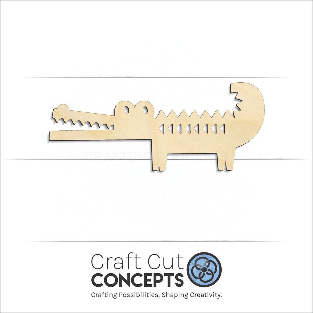 Cute Alligator - Laser Cut Unfinished Wood Cutout Craft Shapes - Etsy