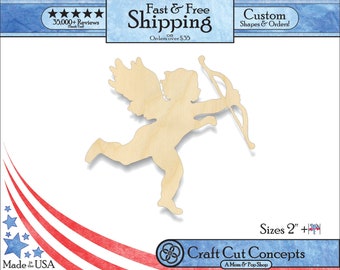 Cupid Laser Cut Out Unfinished Wood Shape Craft Supply VAL14 - Etsy