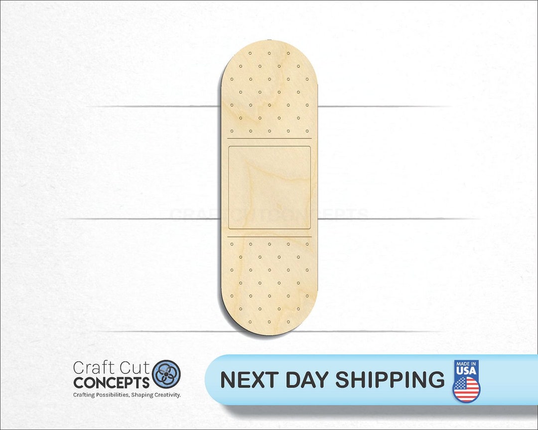 Band Aid - Laser Cut Unfinished Wood Cutout Craft Shapes - Etsy