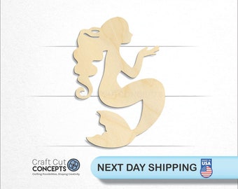 Mermaid Tail Wood Cutout, Ocean Mythical Mermaid Body Fairy Tale ...