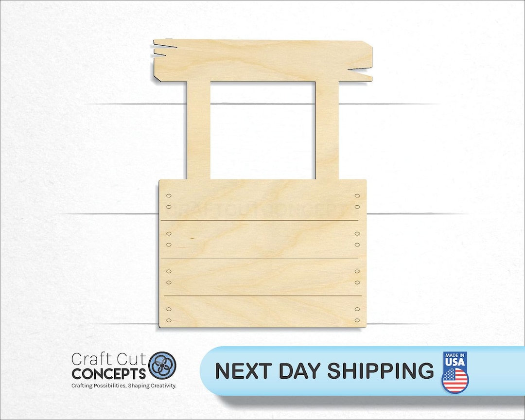 Kissing Booth Lemonade Stand - Laser Cut Unfinished Wood Cutout Craft ...