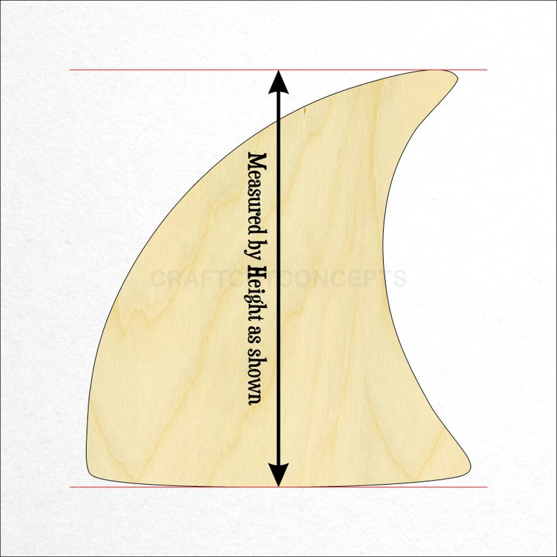 Shark Fin Shape Large & Small Pick Size Laser Cut - Etsy