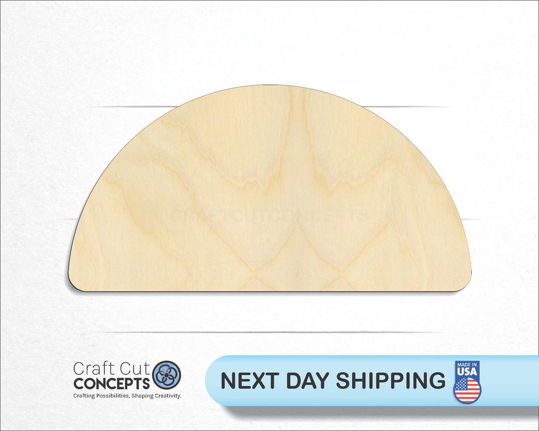 Taco Shape - Laser Cut Unfinished Wood Cutout Craft Shapes - Etsy