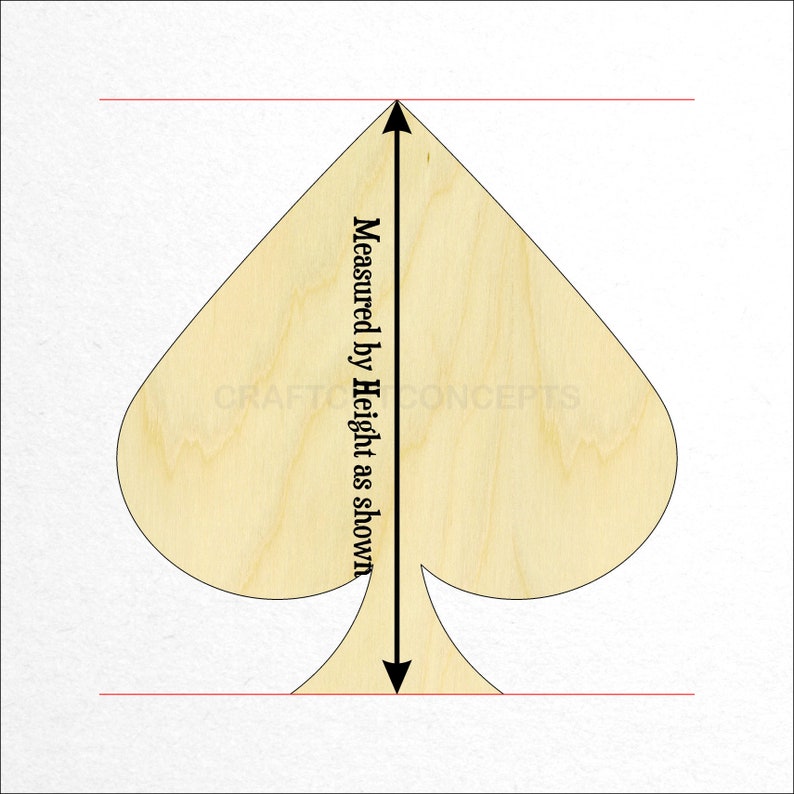 Playing Card Spade Shape Large & Small Pick Size - Etsy