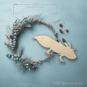 Axolotl - Laser Cut Unfinished Wood Cutout Craft Shapes - Etsy