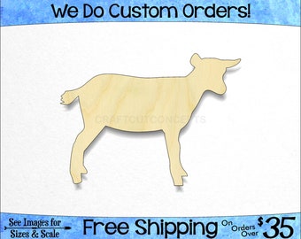 Goat Laser Cut Out Unfinished Wood Shape Craft Supply SHP9 - Etsy