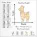 Alpaca Lama Shape Paint by Line Farm Barn Large & Small - Etsy