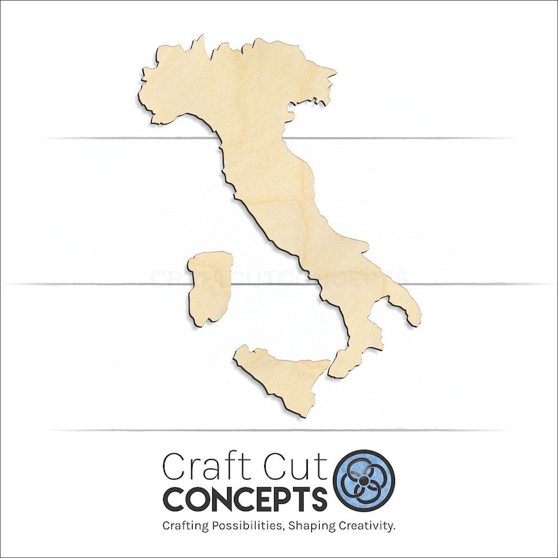 Italy - Laser Cut Unfinished Wood Cutout Craft Shapes - Etsy