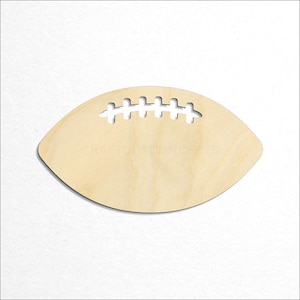Football Cutout - Laser Cut Unfinished Wood Cutout Craft Shapes - Etsy