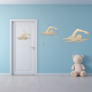 Swimmer - Laser Cut Unfinished Wood Cutout Craft Shapes - Etsy