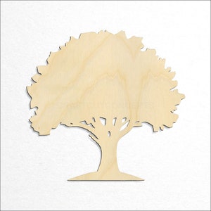 Oak Tree - Laser Cut Unfinished Wood Cutout Craft Shapes - Etsy