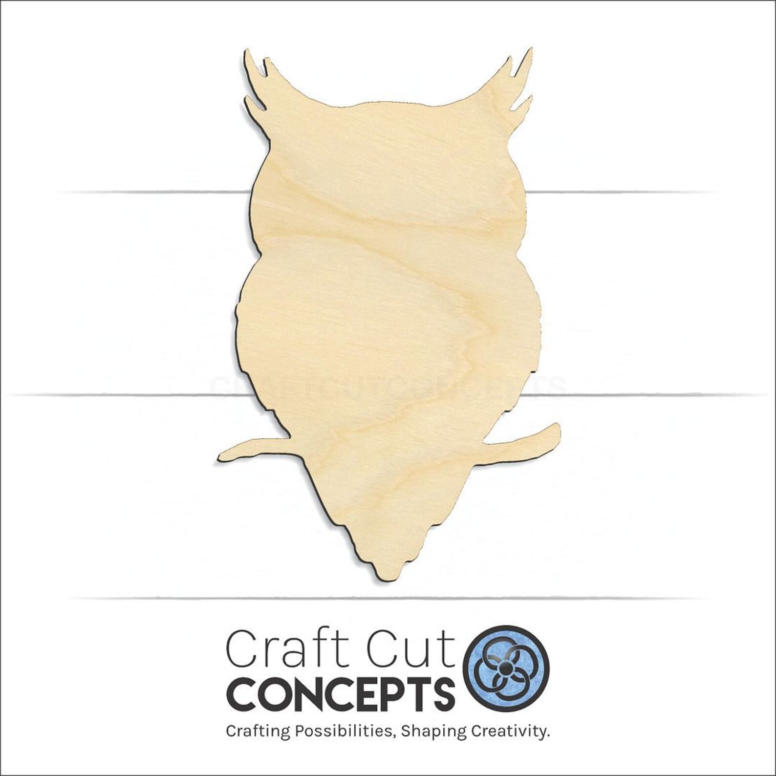 Perched Owl - Laser Cut Unfinished Wood Cutout Craft Shapes - Etsy