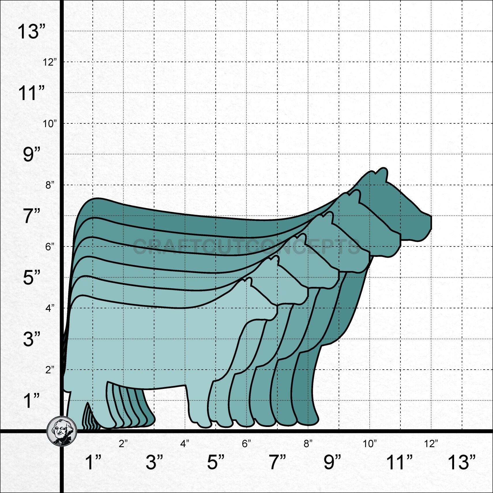Dairy Cow Shape Farm Animals Large & Small Pick Size | Etsy