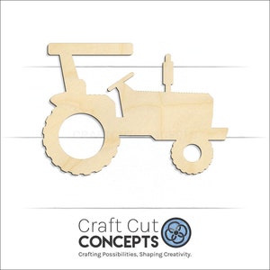 Tractor - Laser Cut Unfinished Wood Cutout Craft Shapes - Etsy