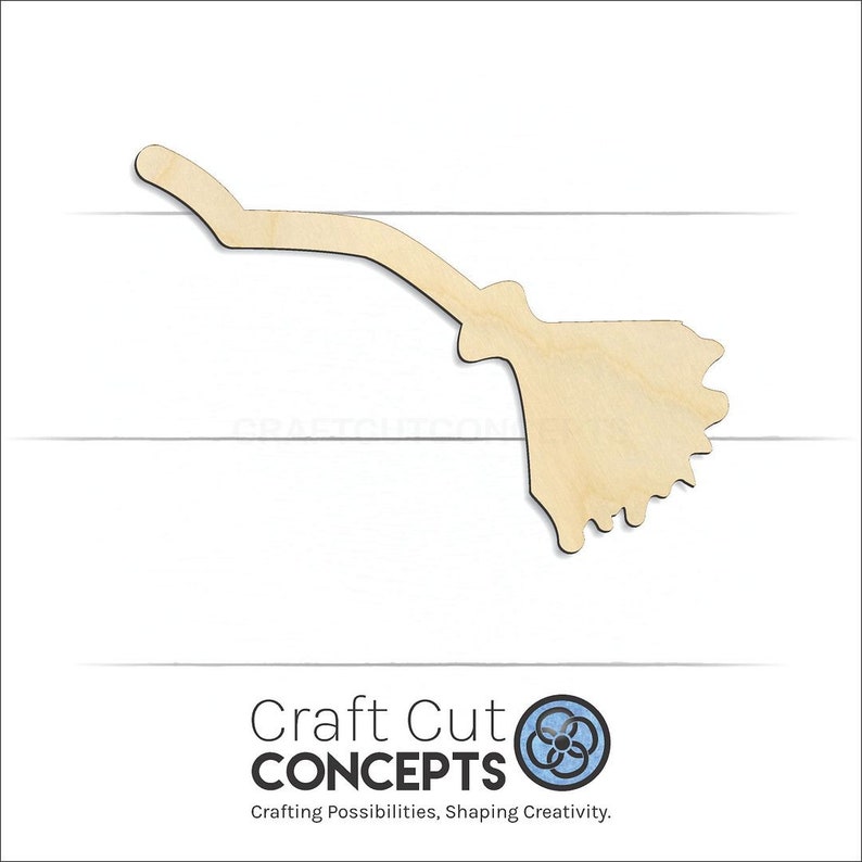 Crooked Flying Broom - Laser Cut Unfinished Wood Cutout Craft Shapes - Etsy