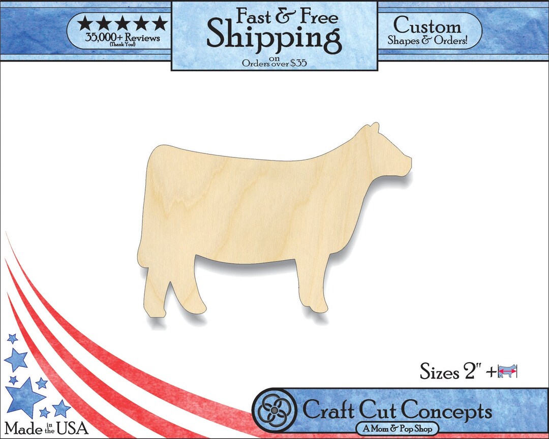 Dairy Cow Shape Farm Animals Large & Small Pick Size - Etsy