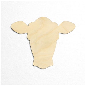 Cow Steer Head - Laser Cut Unfinished Wood Cutout Craft Shapes - Etsy