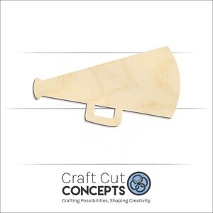Megaphone - Laser Cut Unfinished Wood Cutout Craft Shapes - Etsy