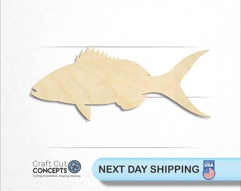 Fish Laser Cut Out Unfinished Wood Shape Craft Supply FSH43 - Etsy