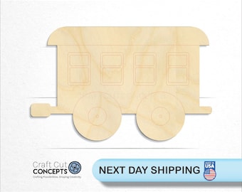 Train Steam Engine Laser Cut Out Unfinished Wood Shape Craft Supply ...