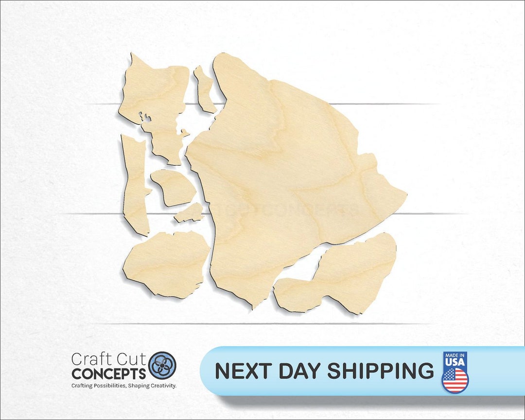 Hawaiian Island SET - Laser Cut Unfinished Wood Cutout Craft Shapes - Etsy