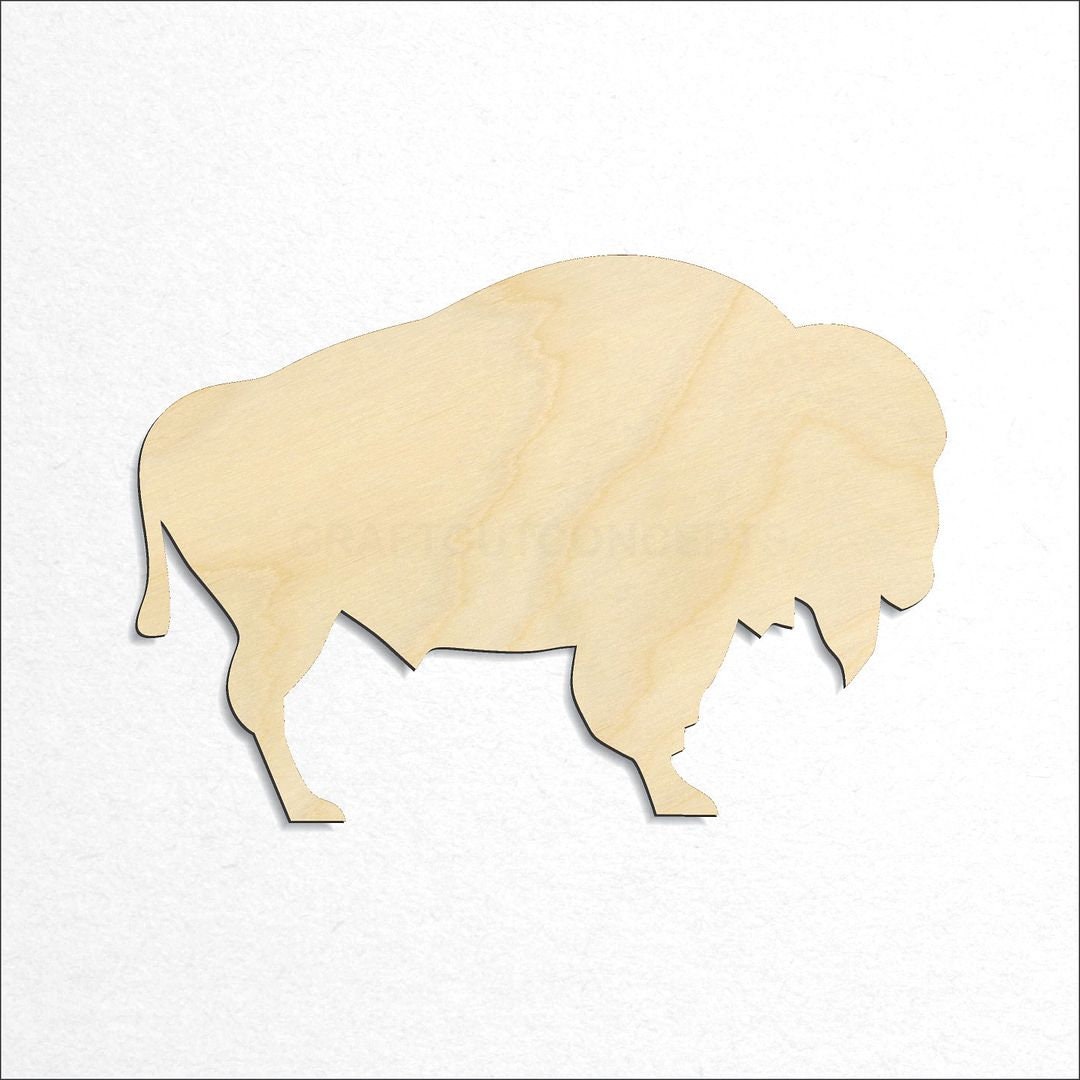 Buffalo Bison Shape - Laser Cut Unfinished Wood Cutout Craft Shapes - Etsy