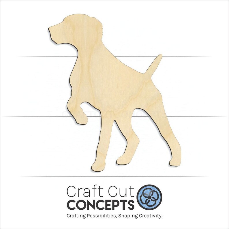 German Shorthaired Pointer Dog - Laser Cut Unfinished Wood Cutout Craft ...
