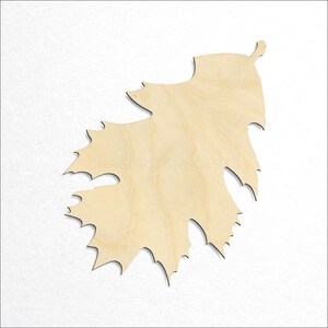Red Oak Leaf - Laser Cut Unfinished Wood Cutout Craft Shapes - Etsy