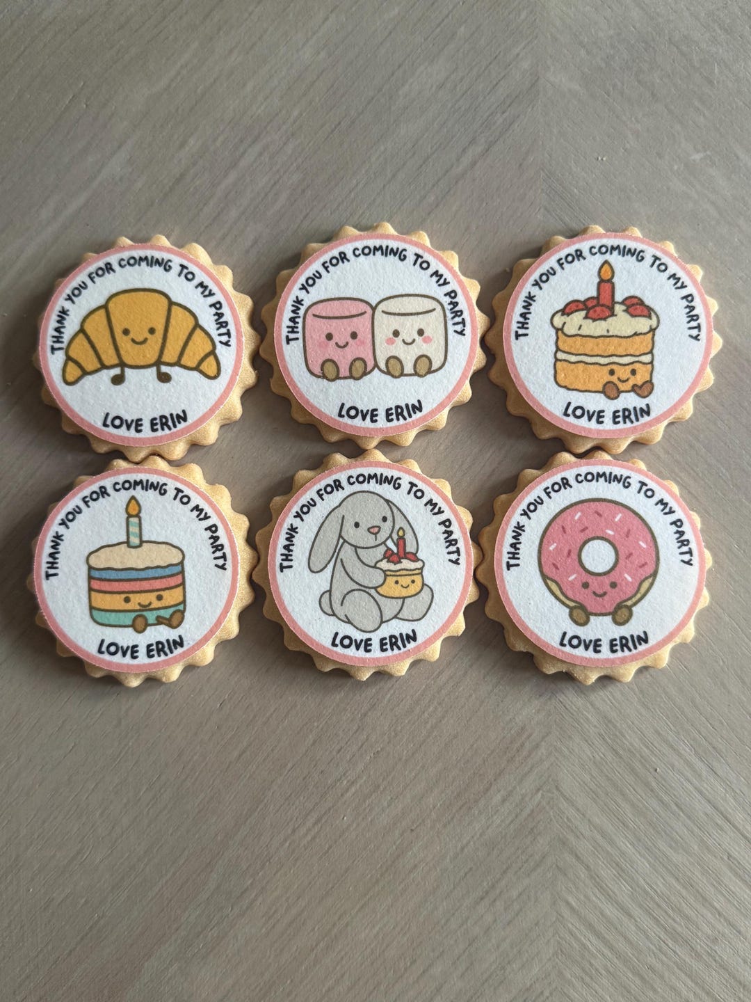 Edible Icing Biscuit Toppers, Jellycat Style, Amuseables: Party Favors ...