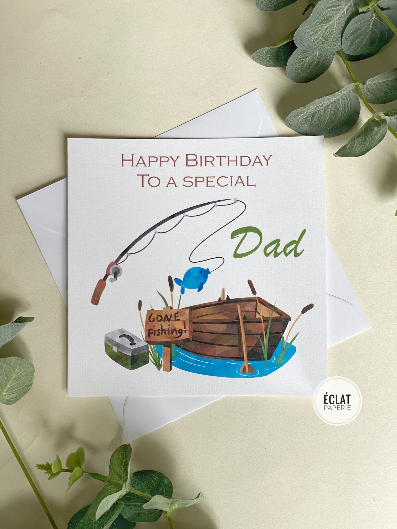 Personalised Fishing Card for Dads Birthday Dad Father - Etsy UK
