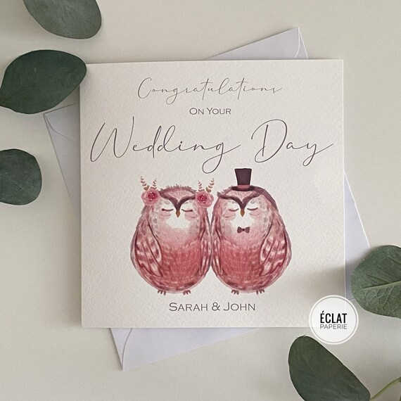 Owl Wedding Congratulations Owl Grad Congratulations Card (Free)