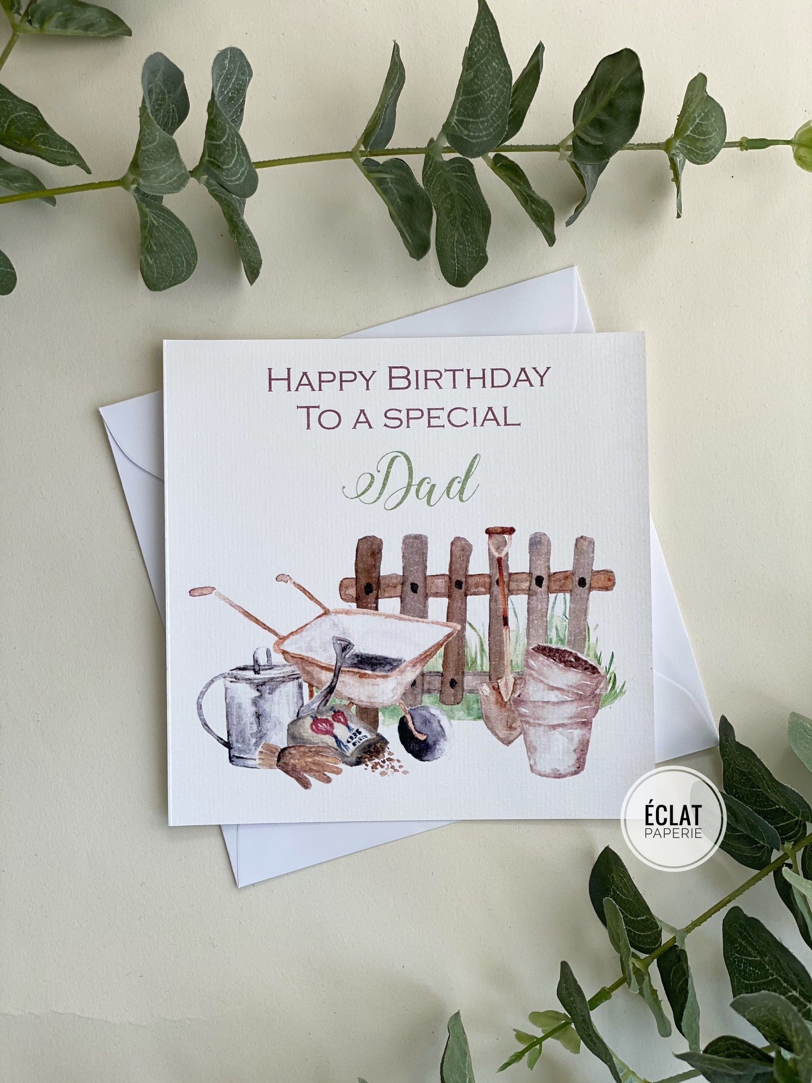 Personalised Gardening Birthday Card For Dad Granddad Etsy