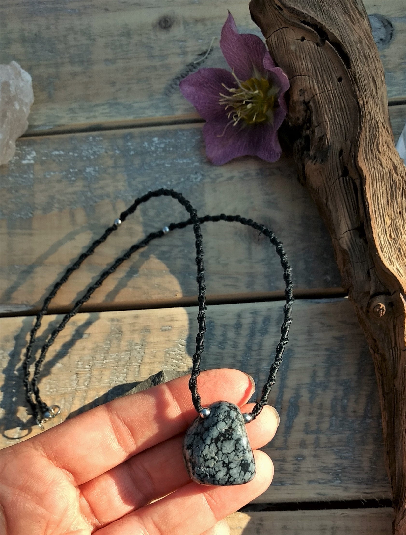 Obsidian Chain / Stone Jewellery / Obsidian Jewellery / - Etsy 日本