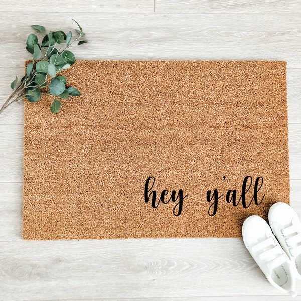 Hey Yall Mat - Etsy