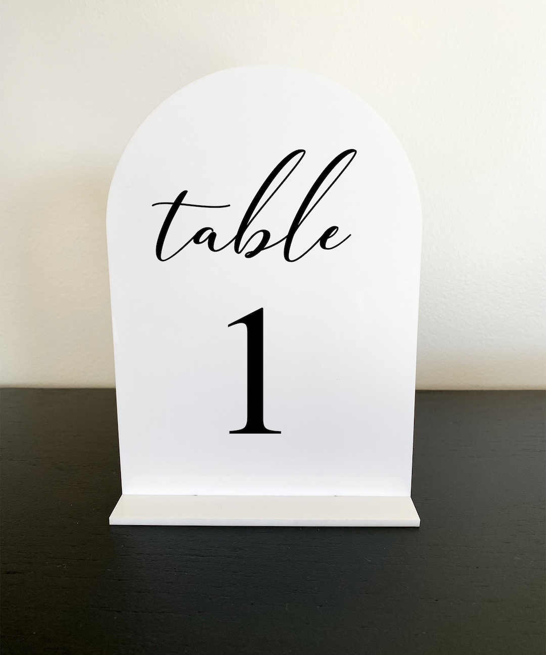 Acrylic Wedding Table Number Sign | Wedding Table Number Sign | Modern ...