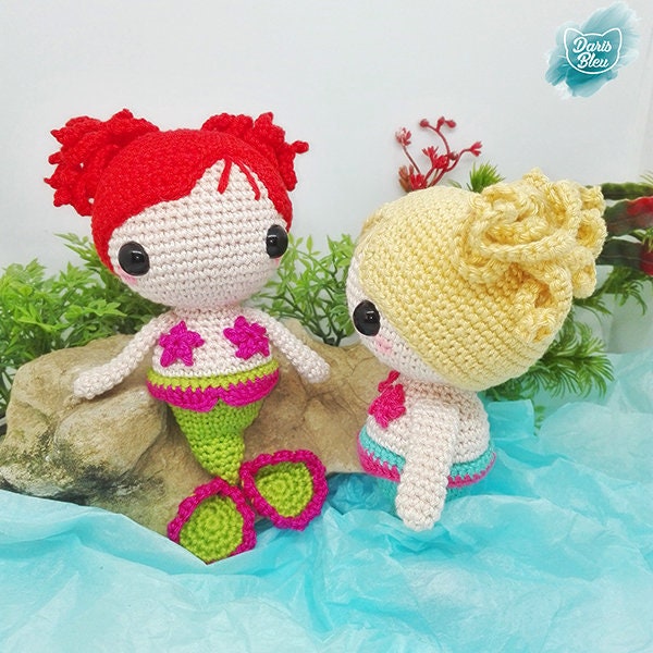 Mermaid Crochet PATTERN Amigurumi Mermaid Pattern Pdf Tutorial - Sandy ...