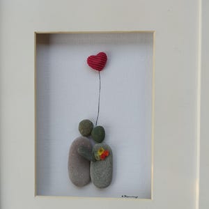 Pebble Art Couple, Couple Art, Couple Wall Art, Love Gift Couple ...