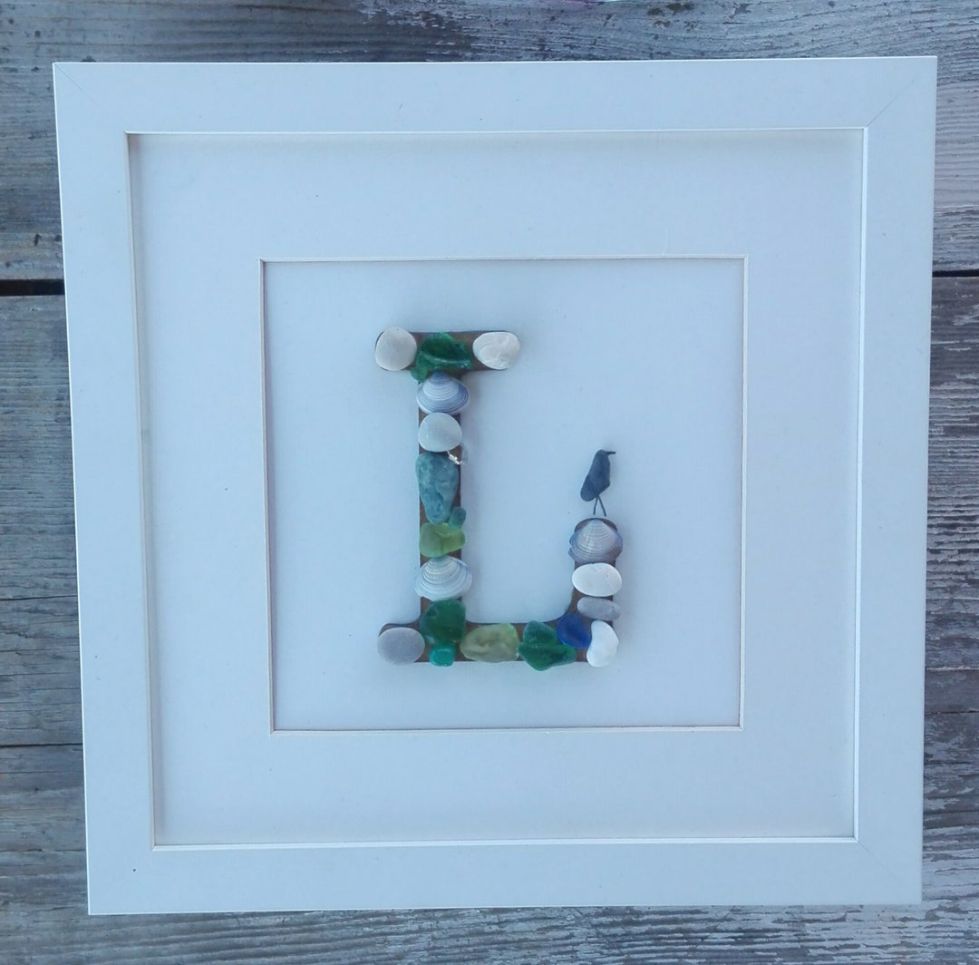 Pebble Art L Letter,letter Pebble Art, Name Wall Art, Home Decor ...