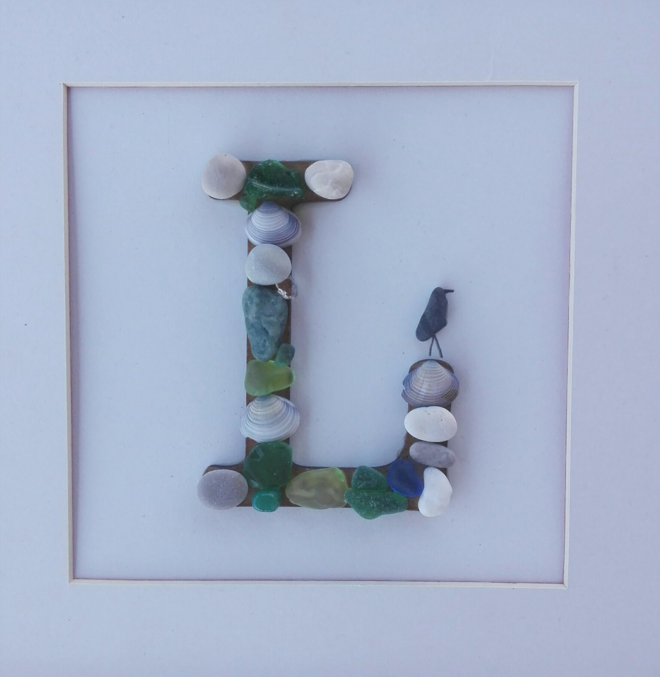Pebble Art L Letter,letter Pebble Art, Name Wall Art, Home Decor ...