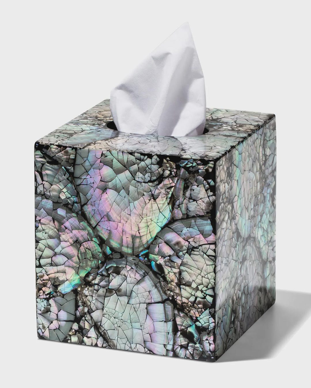 Mother of Pearl Tissue Box Cover by Ladorada - Etsy