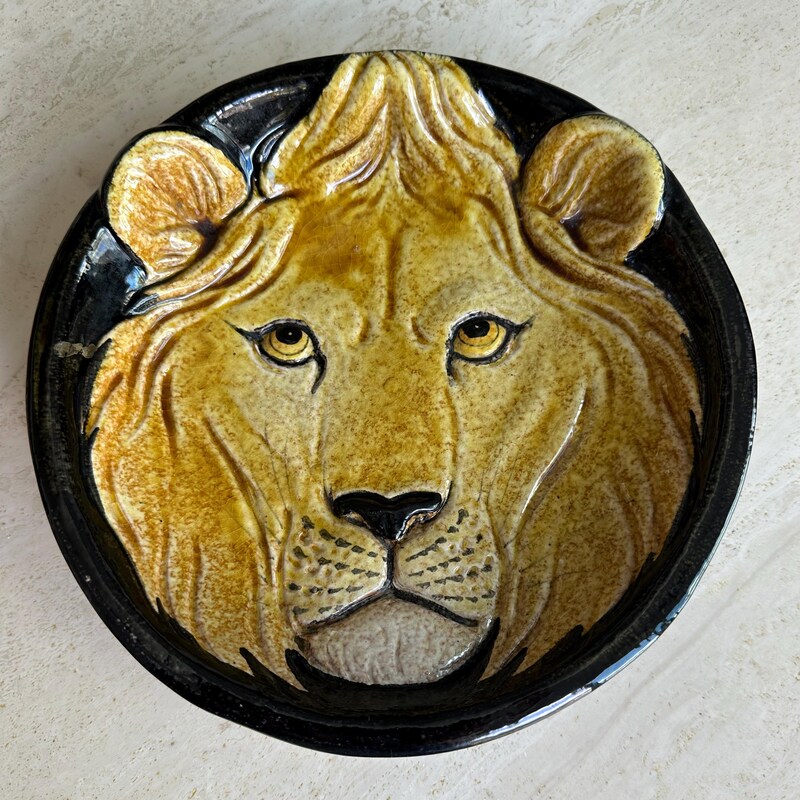 Ceramic Lion - Etsy